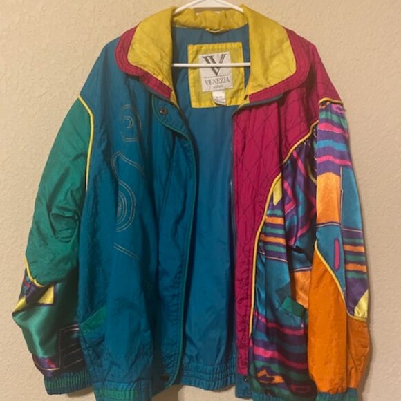 Venezia | Jackets & Coats | Brilliant Colorful Warm Up Suit | Poshmark